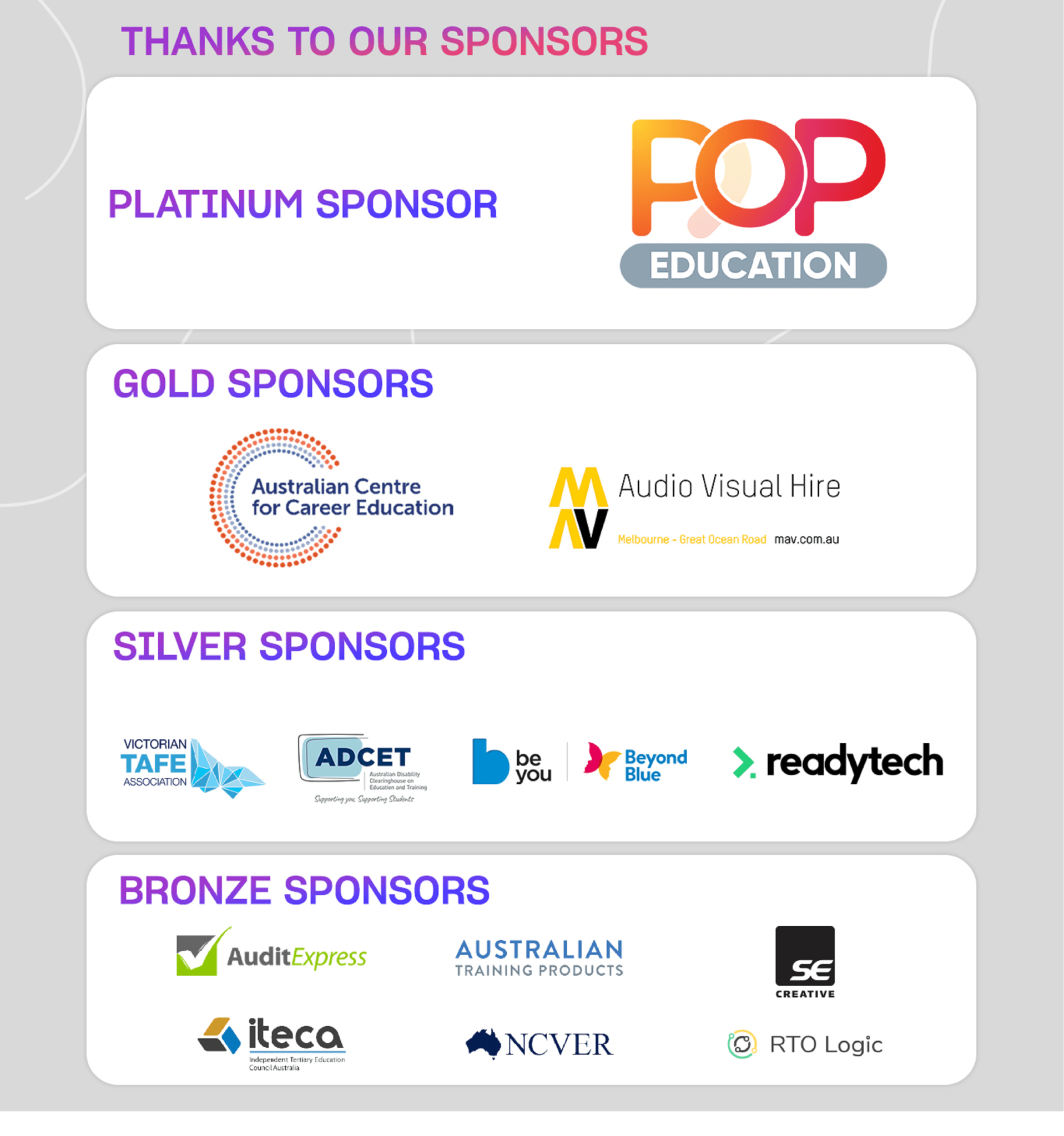 Introducing the Teaching & Learning Conference Sponsors – Proactive ...